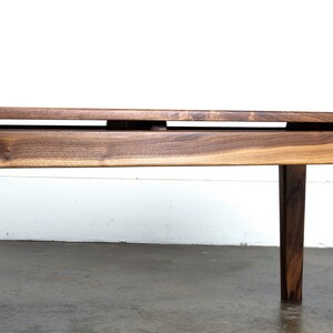 The chief Mid Century Modern Bench in Solid Walnut - Etsy