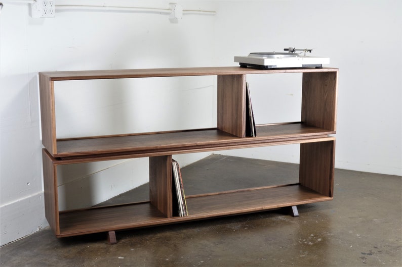 Mid-century modern stereo console for a record player and | Etsy