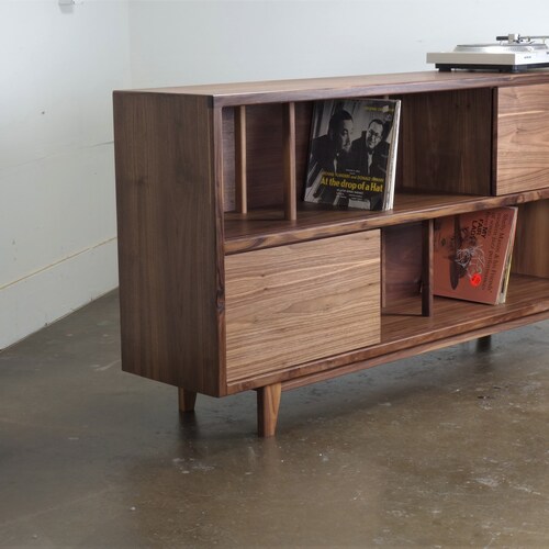 Mid-century Modern Stereo Console for a Record Player and - Etsy