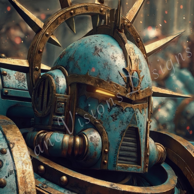 Thousand Sons Warhammer 40k Digital Art Print - Chaos Marines Gothic ...