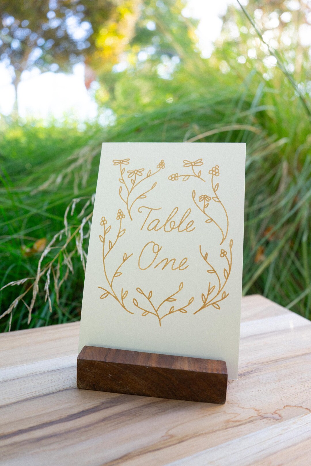 Hand-lettered Table Card Numbers - Etsy