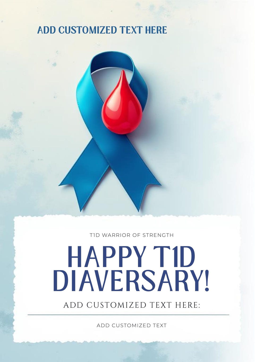 T1D Diaversary Printable Cake Topper - Etsy