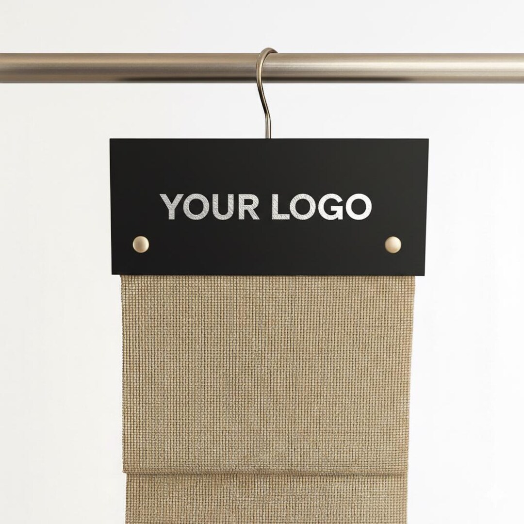Silver Foil Printed Fabric Sample Hanger for Designers, Textile ...