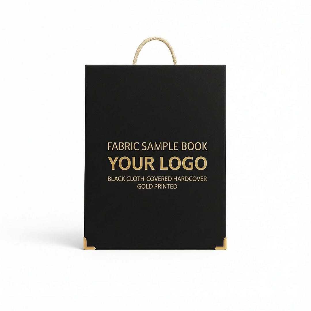 Black Fabric Sample Book, for Designers, Textile Companies, Curtain ...