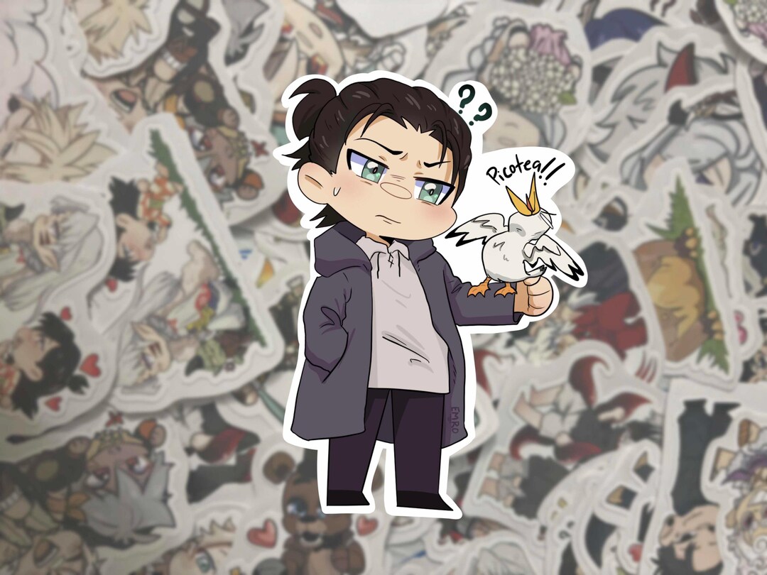 Sticker Anime Chibi - Eren Jeager With a Seagull (attack on Titan) - Etsy