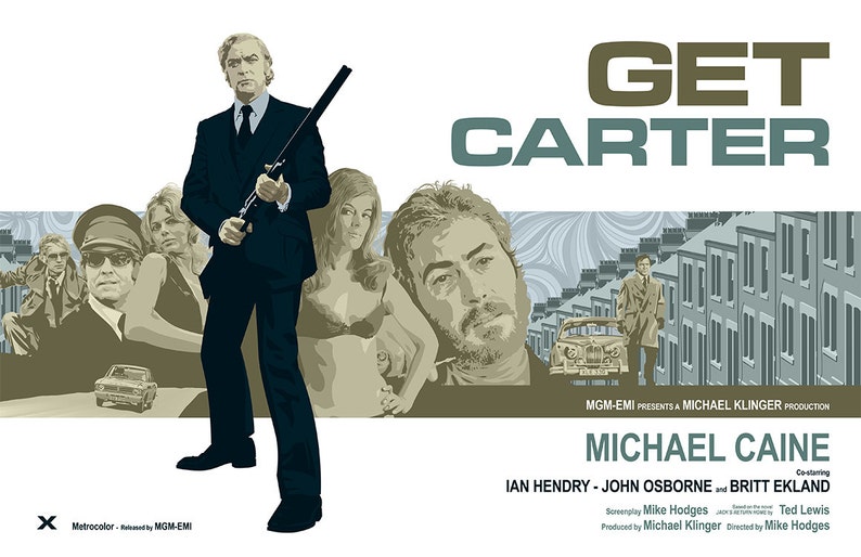 Get Carter - Fan Art - Movie Poster Pastiche 17 X 11" Digital Print - Etsy