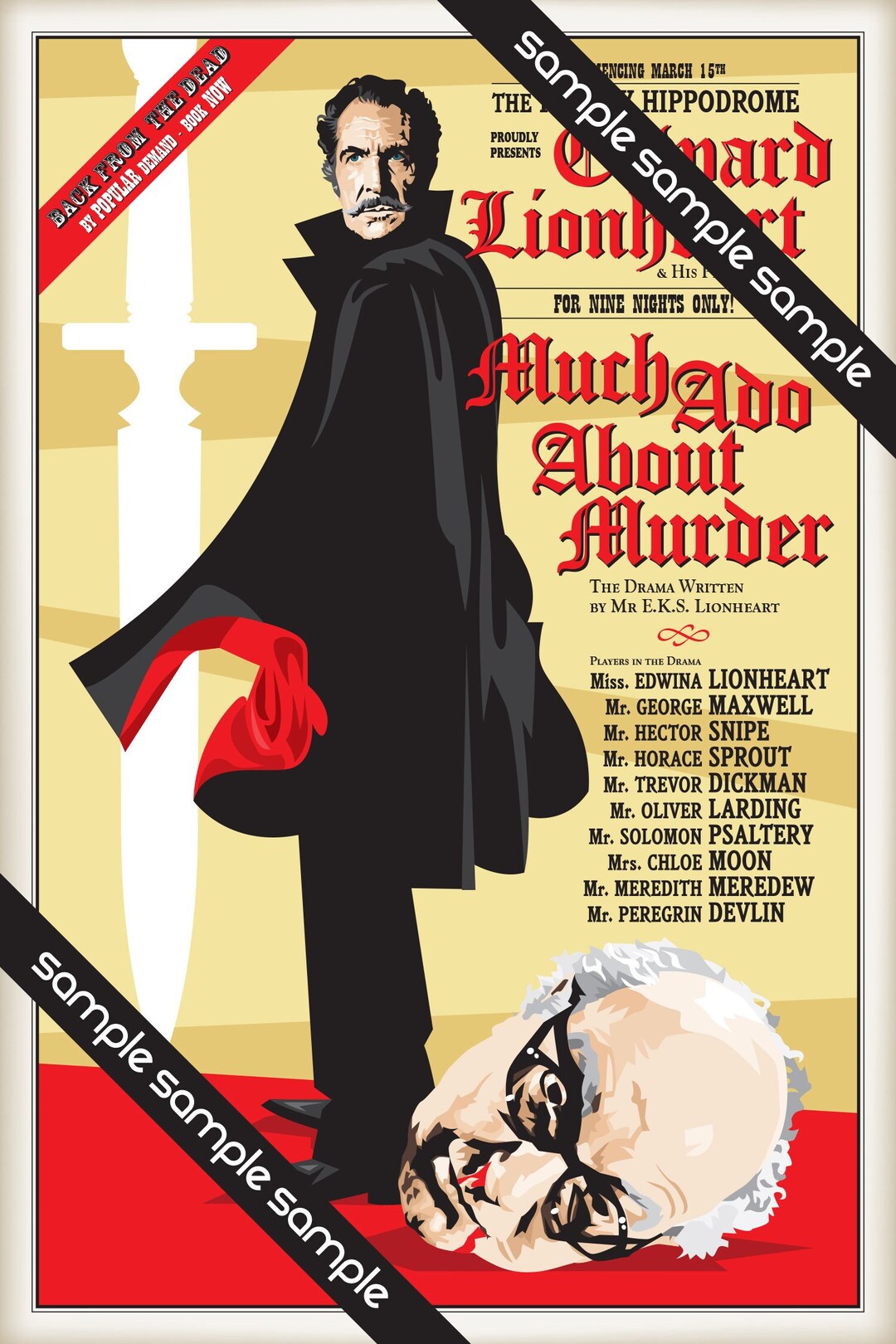 Vincent Price as Edward Lionheart Theatre of Blood - Etsy