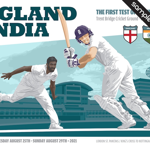 Vintage Cricket Poster - Etsy UK