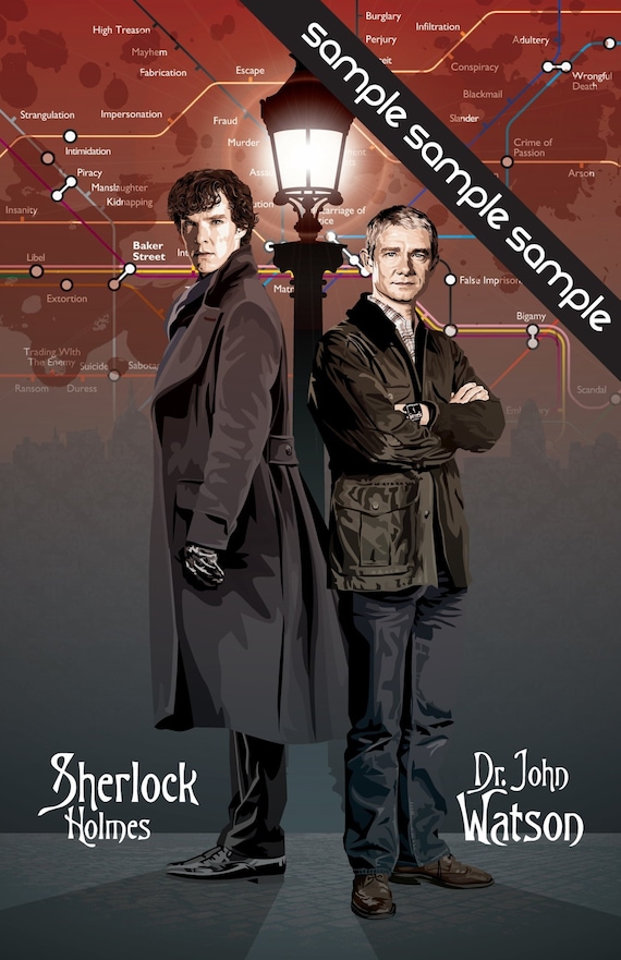 Sherlock Moriarty Poster