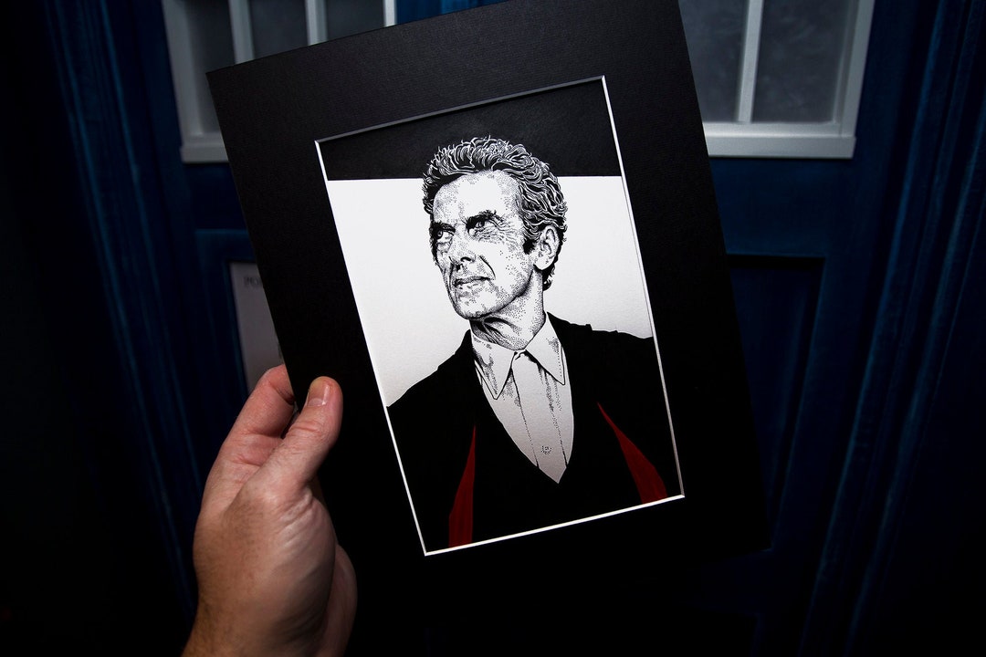 Doctor Who | Fan Art | Original Pen & Ink | Peter Capaldi | 9 X 12 ...