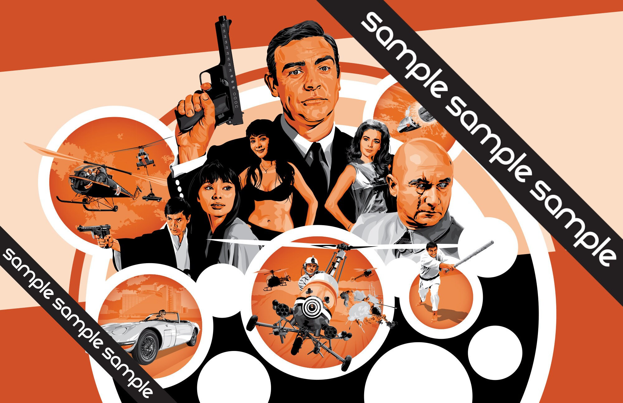 James Bond You Only Live Twice Fan Art 17 X 11 Digital Print - Etsy