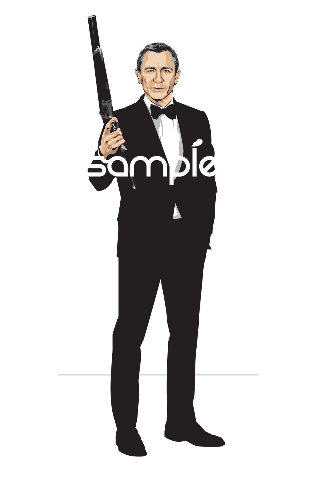 James Bond - Daniel Craig - Unofficial Fan Art - 11 X 17" Digital Print ...