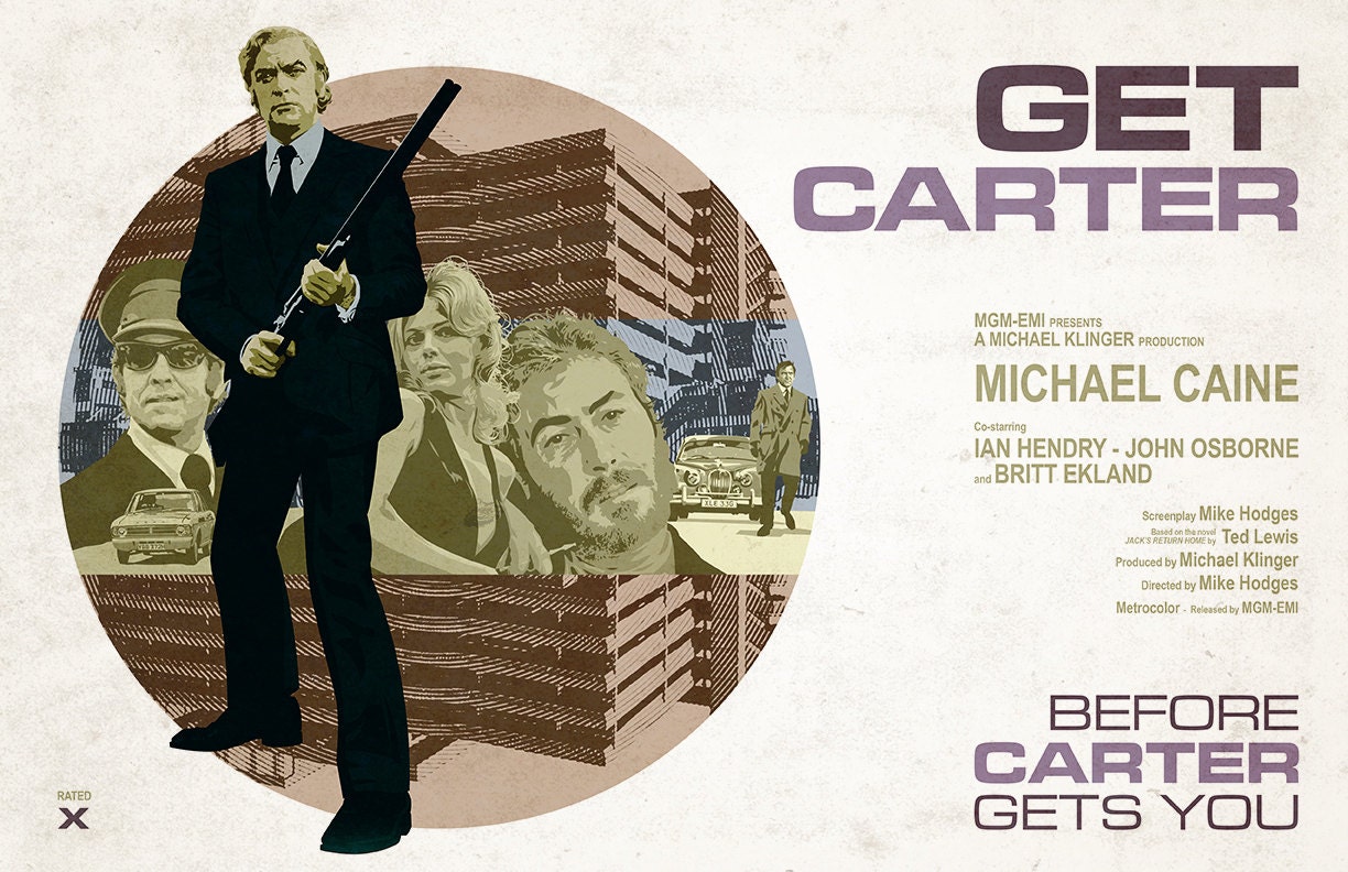 Get Carter - Fan Art - Movie Poster Pastiche 17 X 11" Digital Print ...