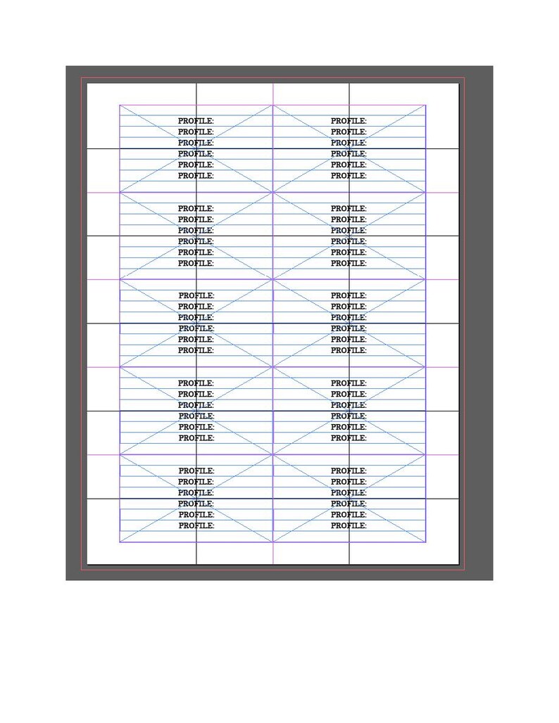 Editable Indesign Business Card Template (US Letter – Avery Aligned) - Etsy