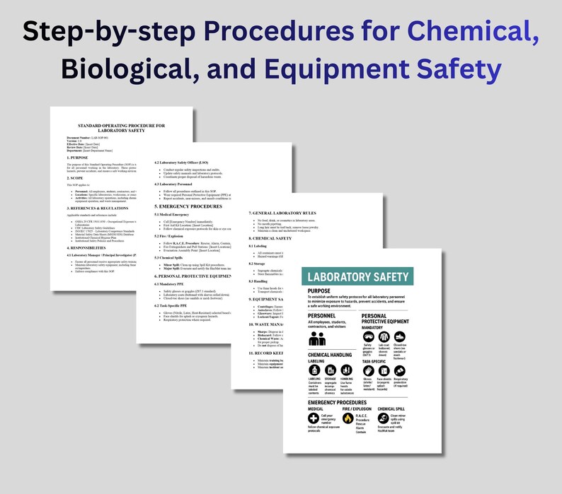 Standard Operating Procedure (SOP) for Laboratory Safety – LAB-SOP-001 ...