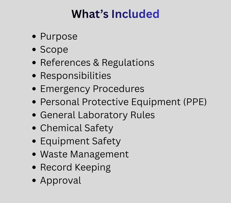 Standard Operating Procedure (SOP) for Laboratory Safety – LAB-SOP-001 ...