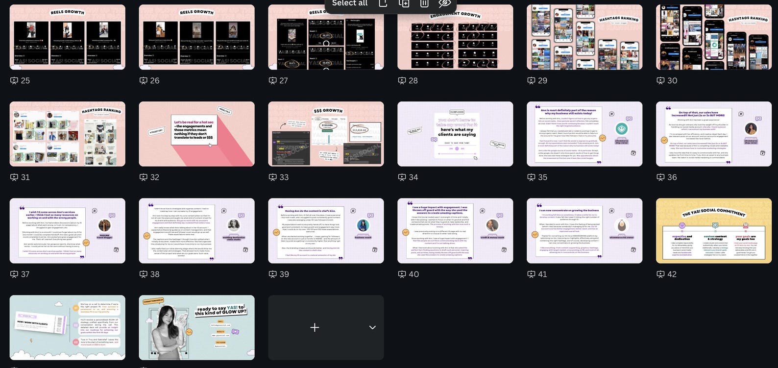 SMM Portfolio Template - Etsy