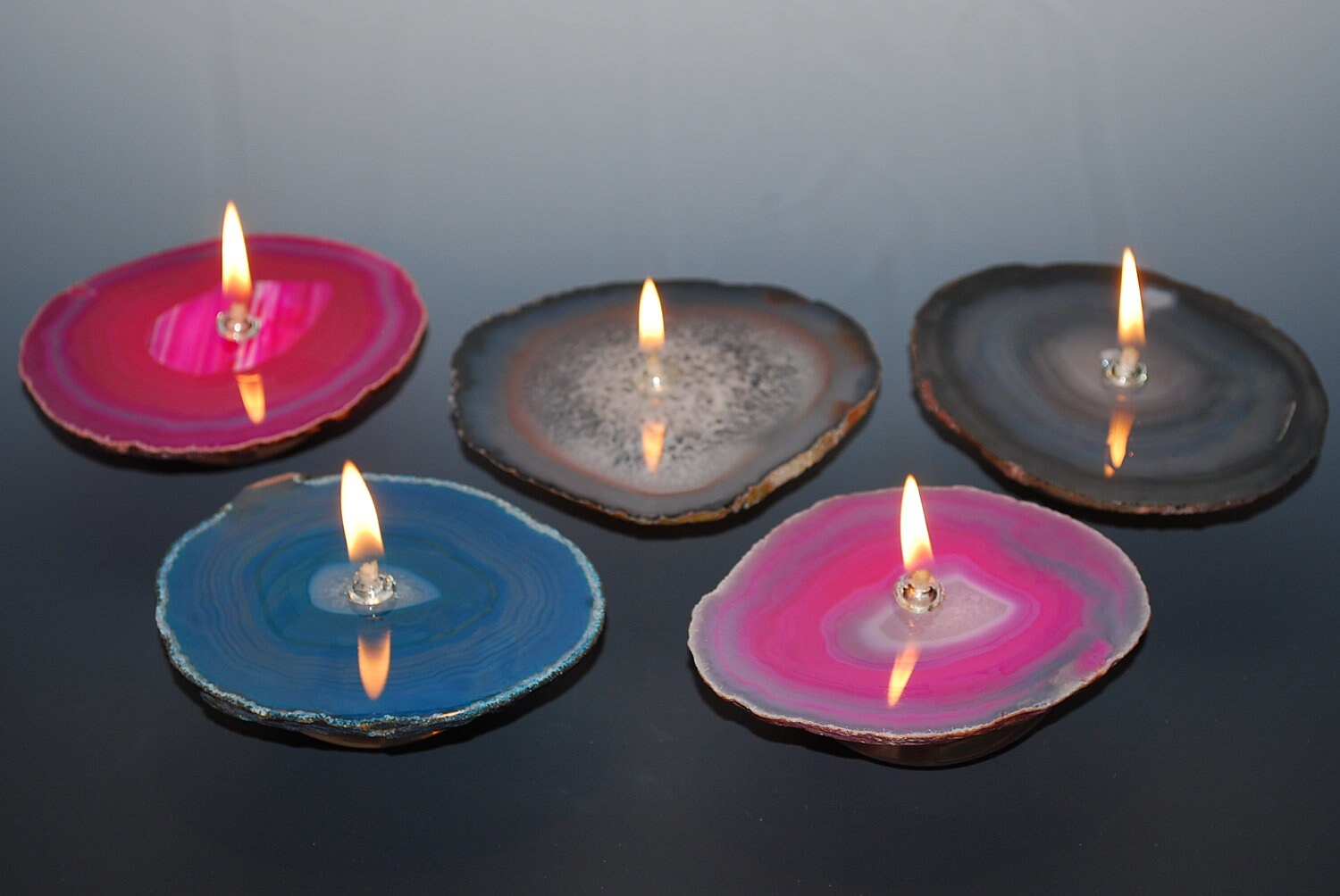 Agate "mini" Oil Candle - Etsy