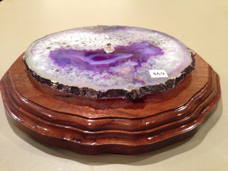 Agate Stone & Hardwood Oil Candle - Etsy