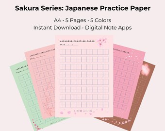 Sakura Series Japanese Practice Paper – Printable Worksheets for ...