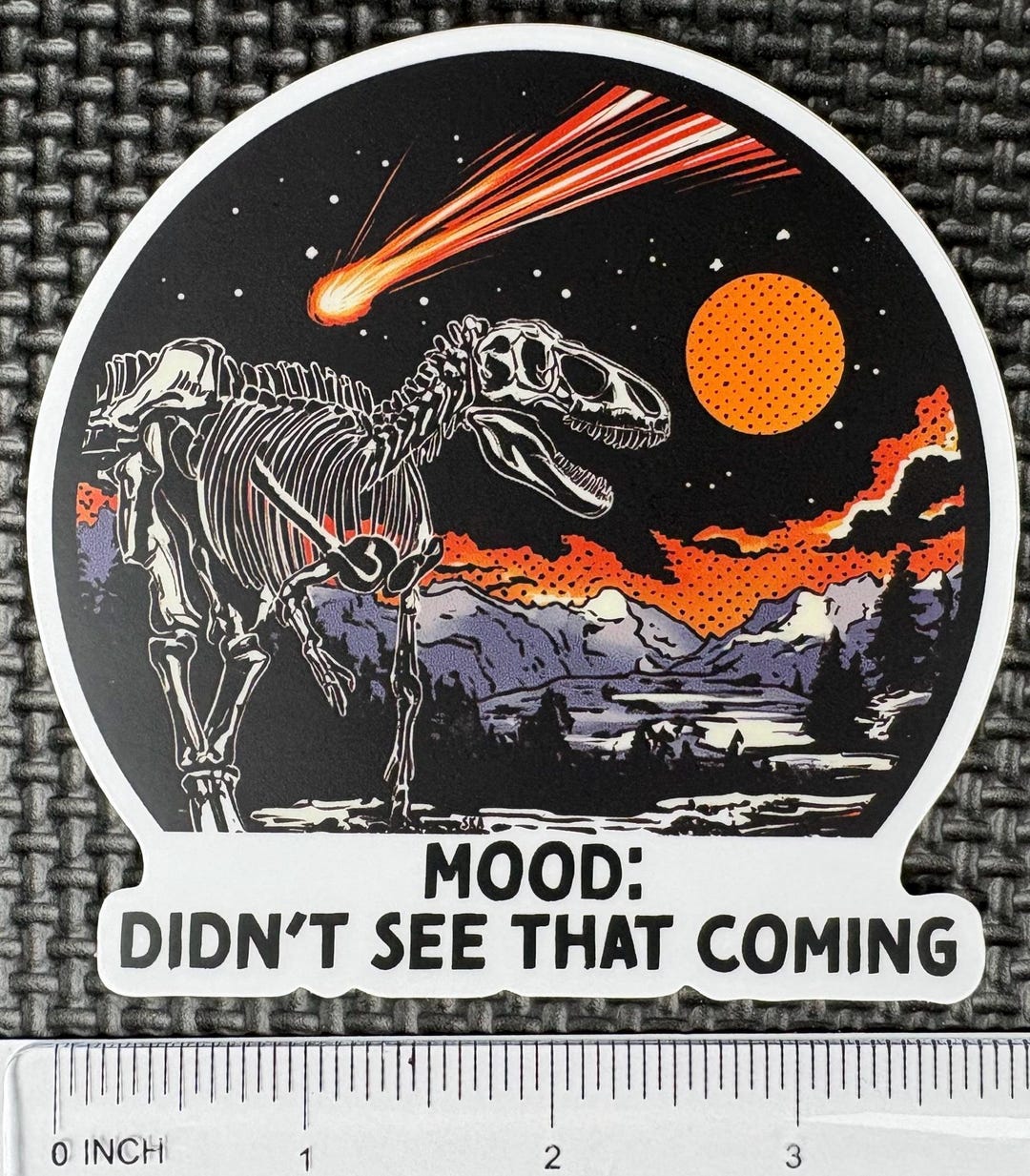 Bad Day - Humorous Dinosaur Sticker 1 - Vinyl - Etsy