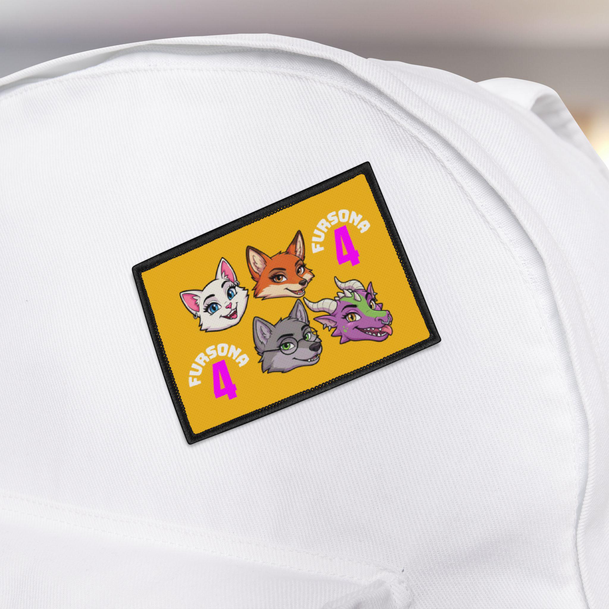 Fursona Yellow Iron-on Patch | Techwear Fox Character Badge - Etsy