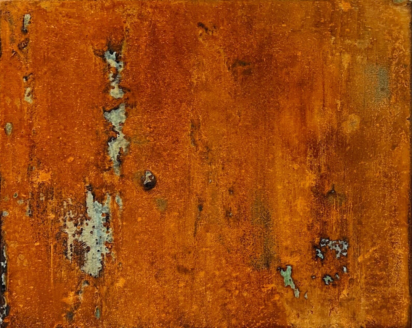 Original 10 X 8 Inch Abstract Painting, Rust Painting, Painting, Modern ...