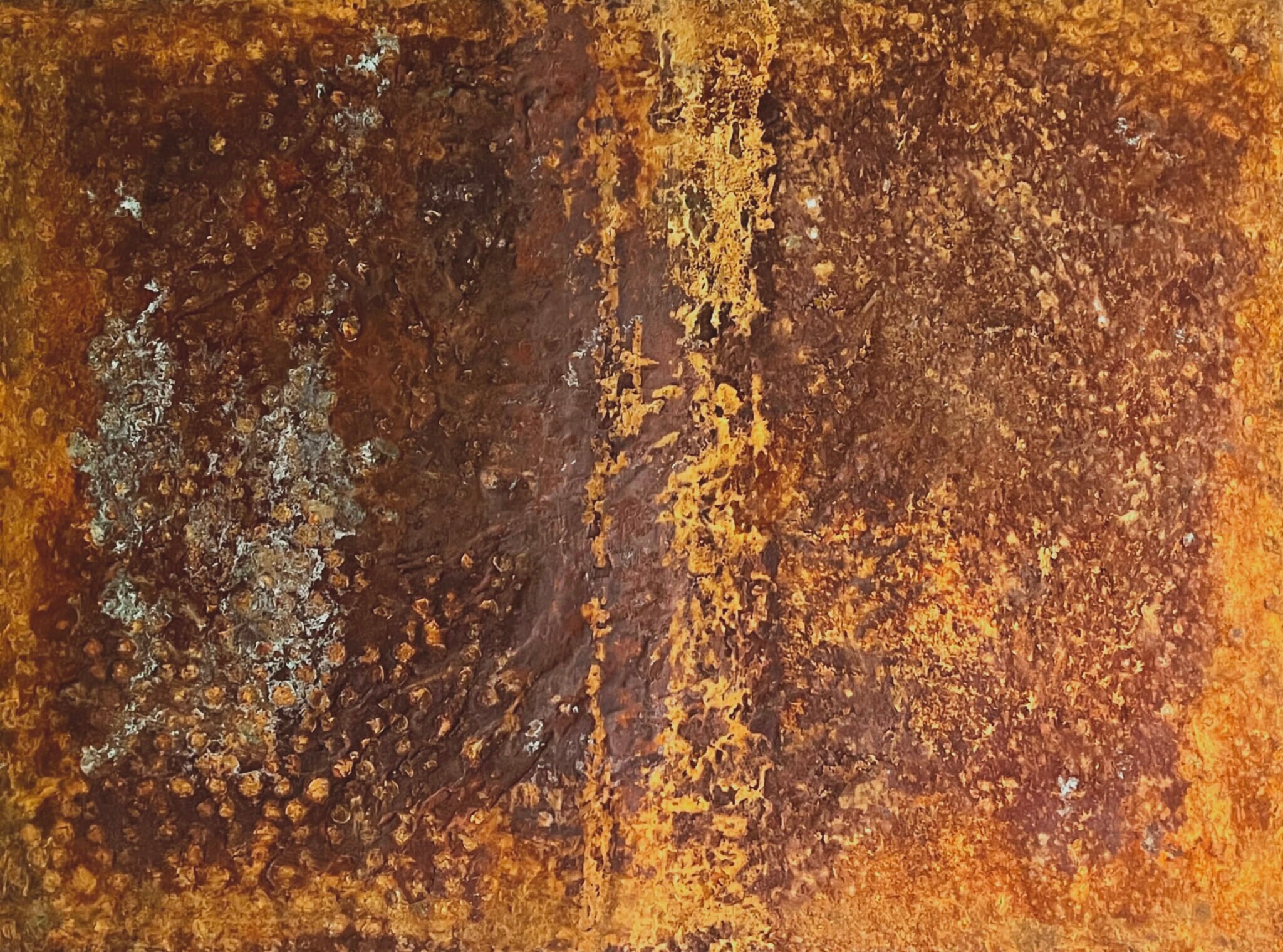 Original 18 X 24 Inch Rust Patina Painting Rust Abstract - Etsy