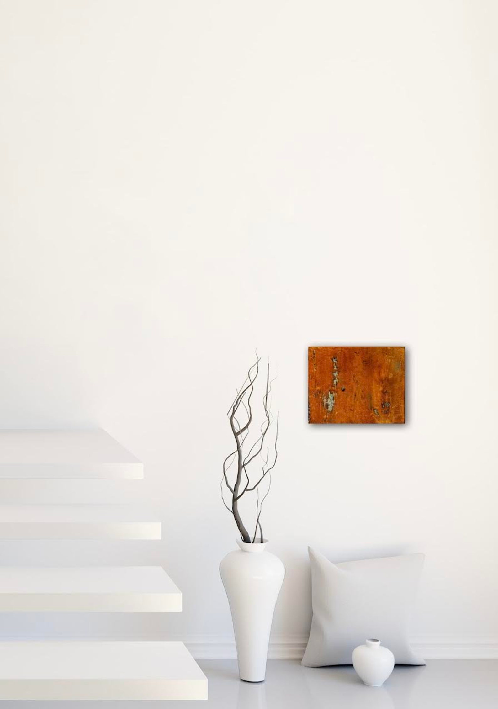 Original 10 X 8 Inch Abstract Painting, Rust Painting, Painting, Modern ...