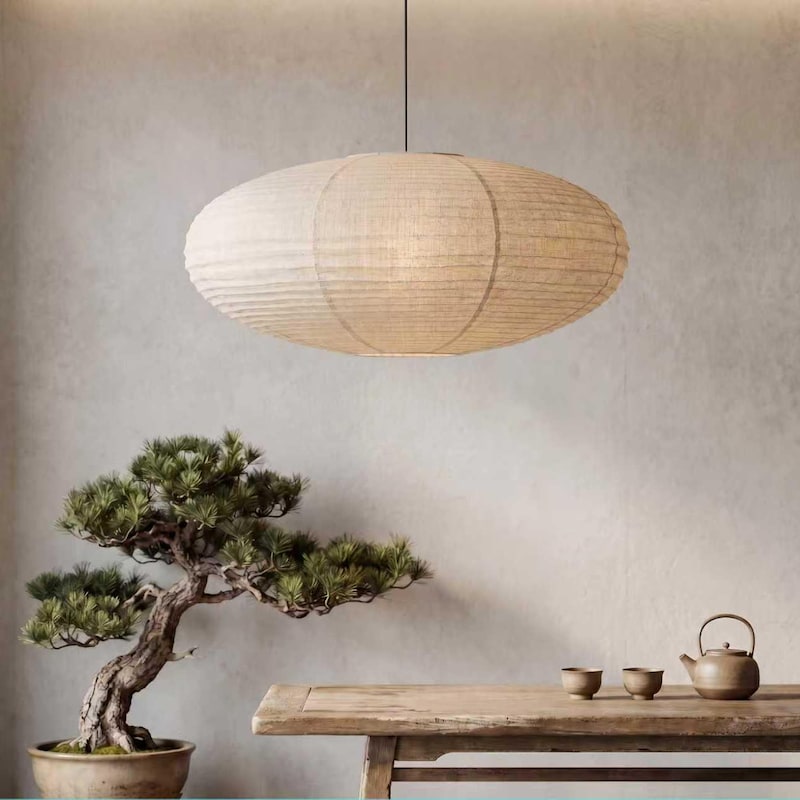 Linen Lamp Shade Japandi - Etsy UK