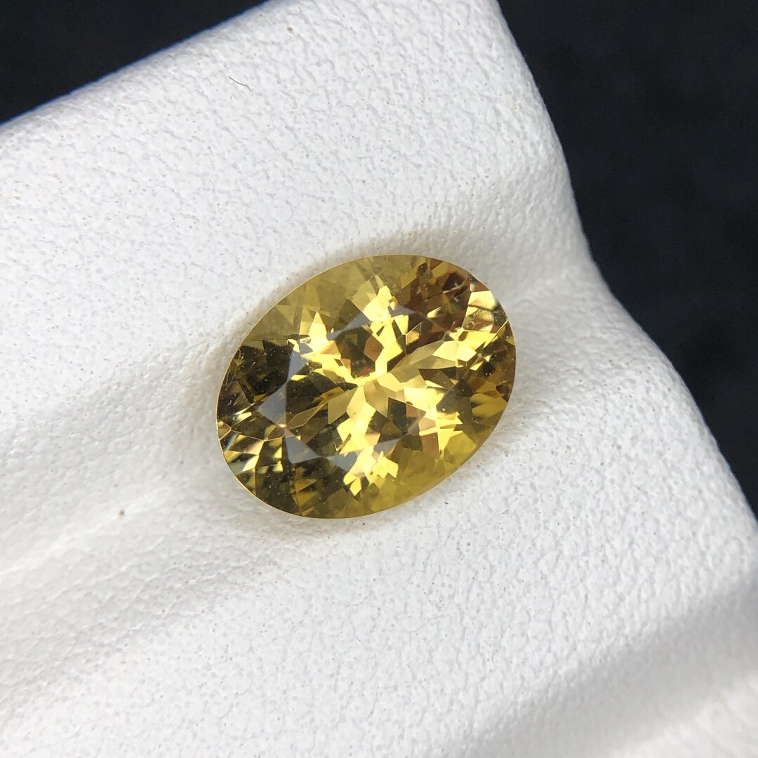 Unheated Heliodor Yellow Beryl Oval Gemstone 2.62 Ct | Calibrated Cut ...
