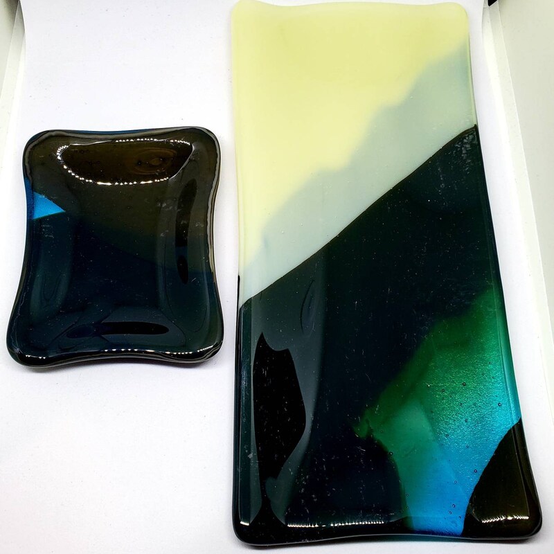 Fused Glass Sushi Plate - Etsy