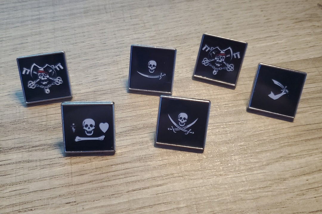 Pirate Jolly Roger Pins - Lapel Pin - Collectable - Etsy