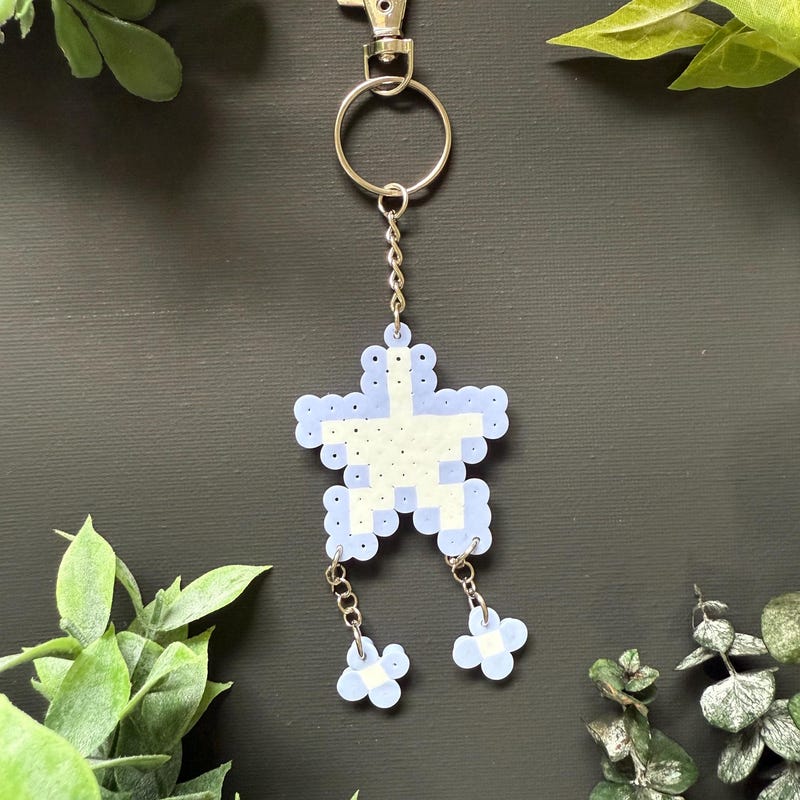Perler Bead Keychain - Etsy