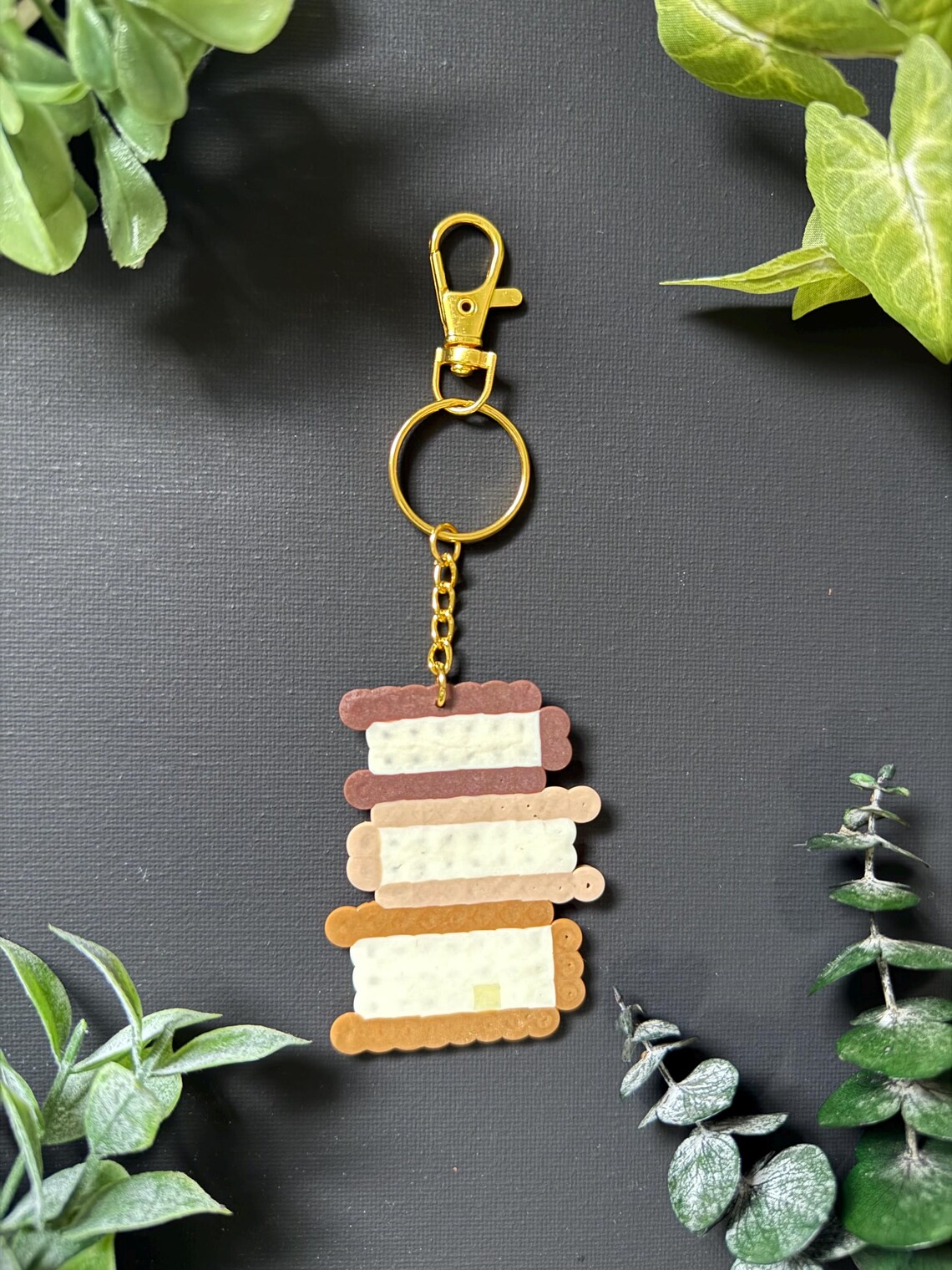 Customizable Book Perler Bead Keychain - Etsy