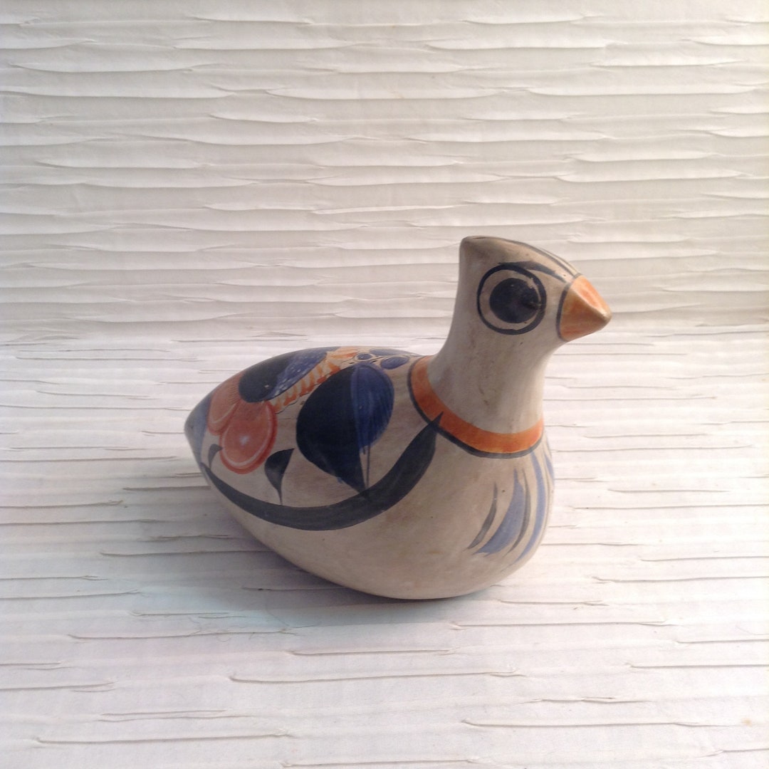 Vintage Tonala, Mexico Bird. Burnished Mexican Pottery. Modernist ...