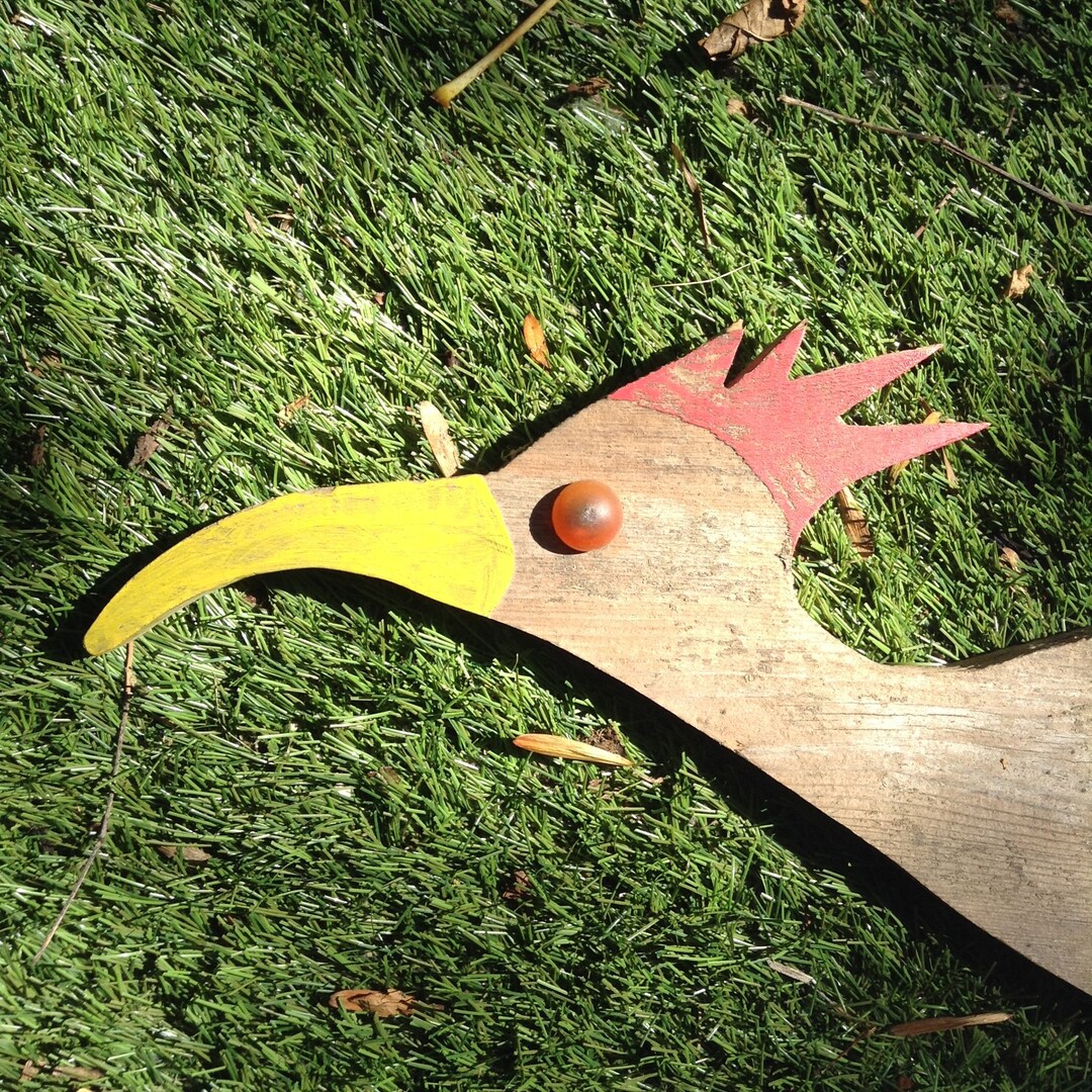 Vintage Road Runner Sculpture. Hand Made Wood Figure. Roadrunne With ...