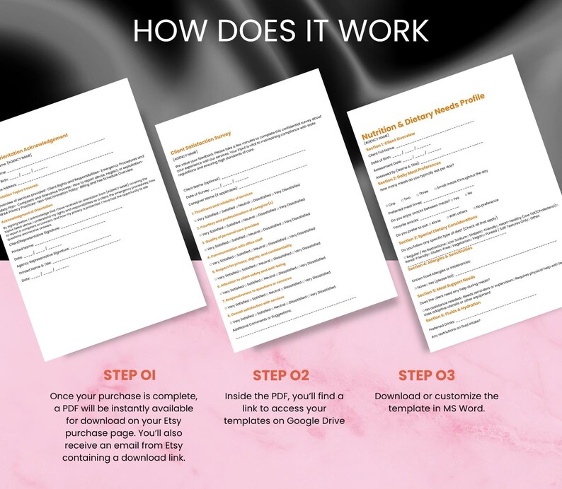 Home Care Startup Client Forms – Editable Intake Packet (PDF, DOCX ...