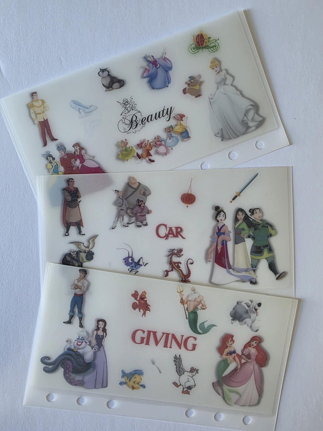 Disney Princess Cash Envelopes - Etsy