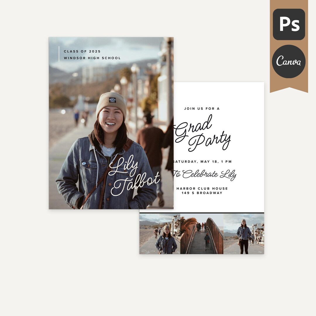 2025 Graduation Invitation, Graduation Announcement, Graduation Card ...