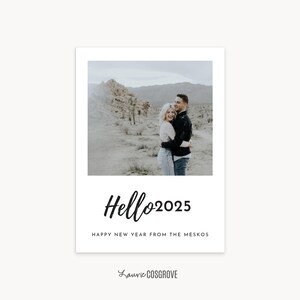 2025 New Years Card Template: Cheers C - 5x7 New Year Card - Photoshop ...