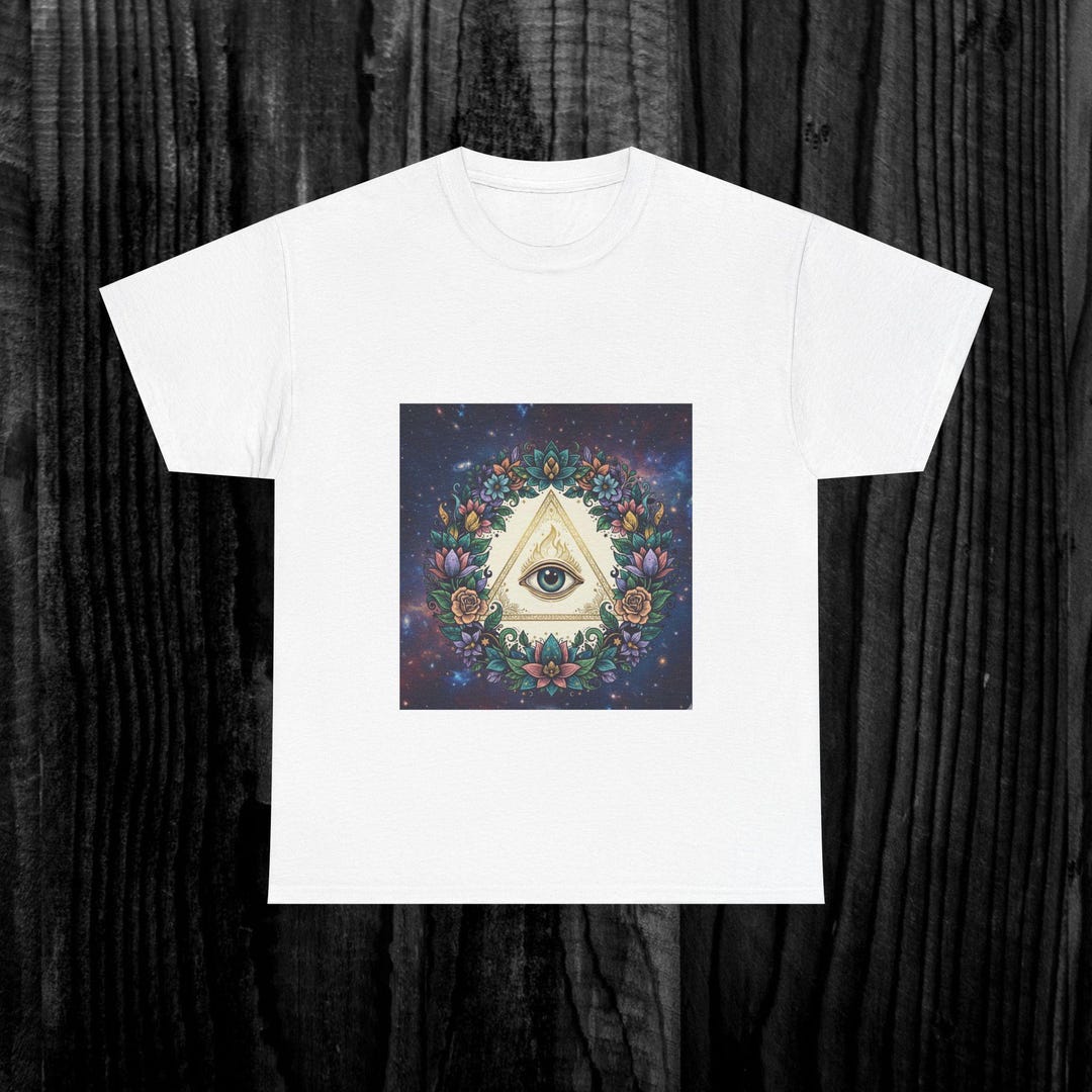 Mystical Eye Graphic Tee, Unisex Heavy Cotton Spiritual Shirt - Etsy