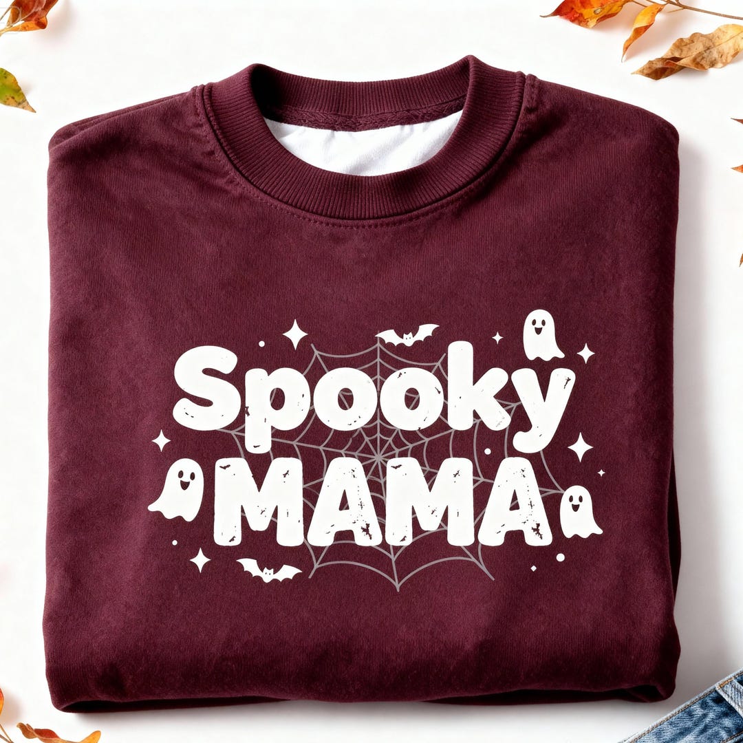 Spooky Mama Ghost PNG, Vintage Halloween Design (digital Download) - Etsy