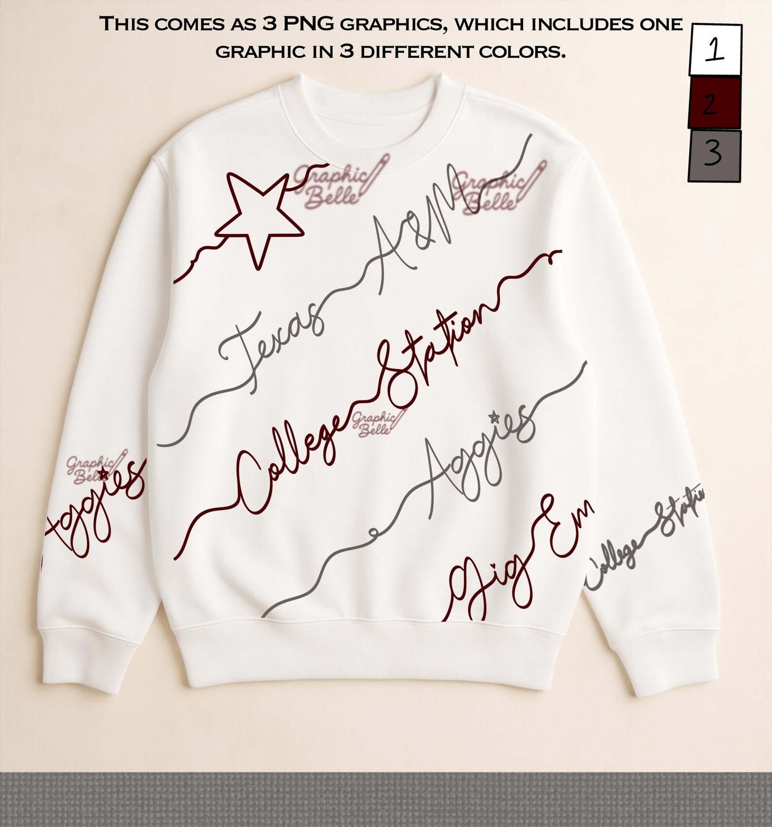 Aggies Sweater Design, Texas PNG (digital File) - Etsy