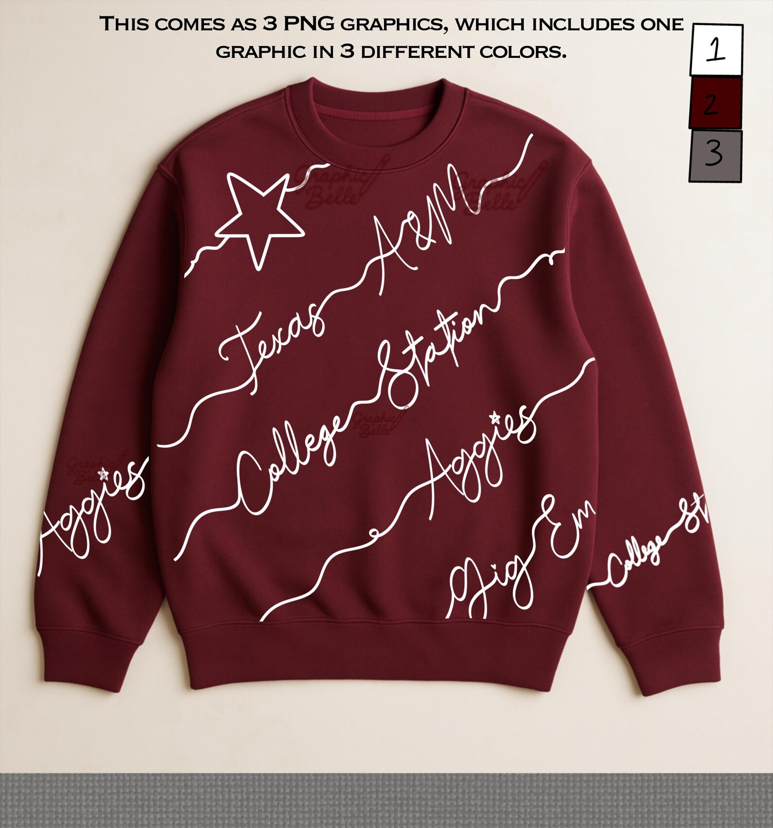 Aggies Sweater Design, Texas PNG (digital File) - Etsy