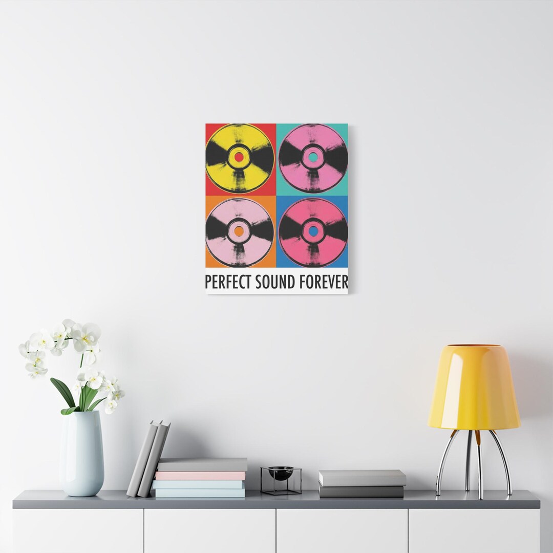 PERFECT SOUND FOREVER Pop Art Compact Disc Tribute Canvas - Etsy