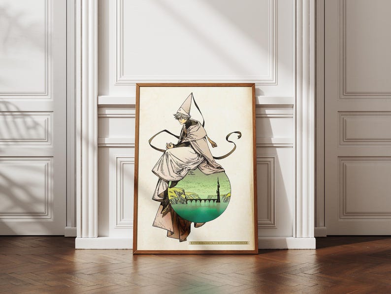 Witch Hat Atelier Qifrey Poster - Magic Atelier Wall Art Print - Etsy