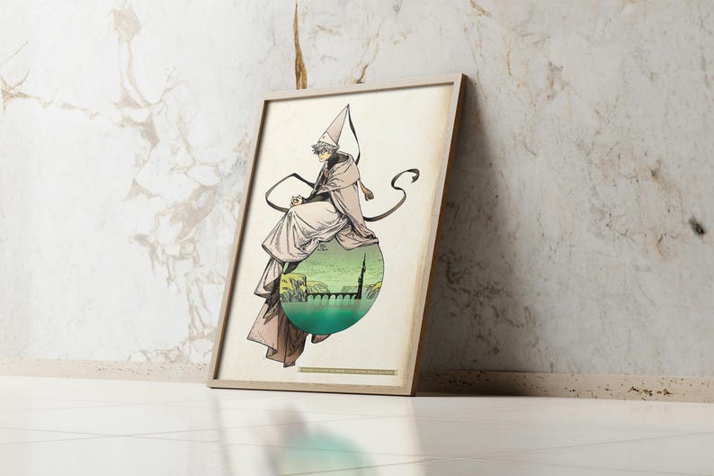 Witch Hat Atelier Qifrey Poster - Magic Atelier Wall Art Print - Etsy