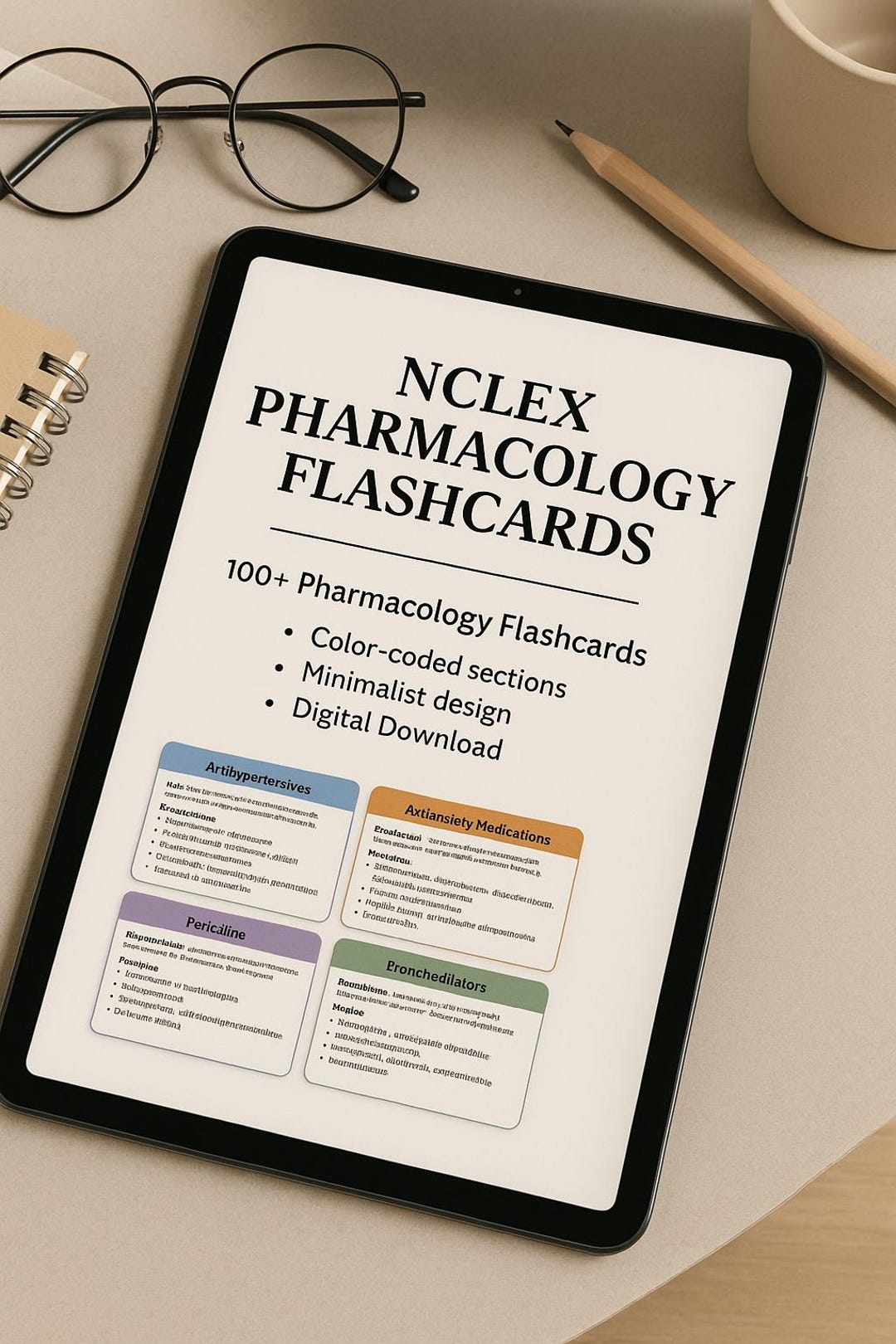 NCLEX Pharmacology Flashcards | Nursing School Study Printable ...