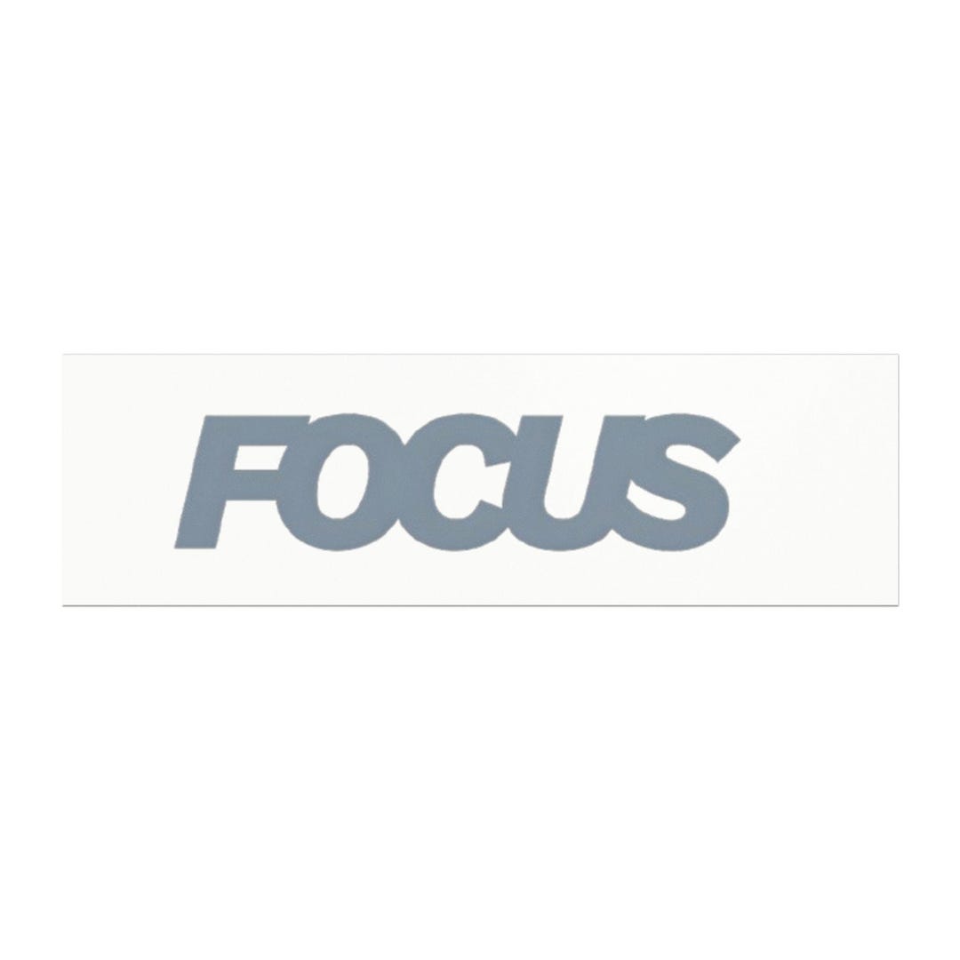 FOCUS Car Magnet | Simple Word Decal, Minimalist Automotive Badge - Etsy